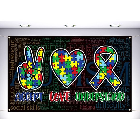 Autism Puzzle Background