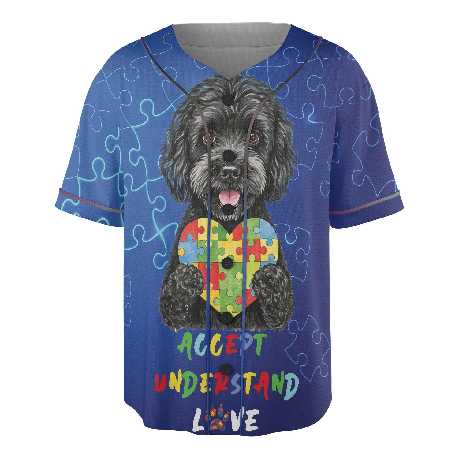 Autism Awareness Portuguese Water Dog Accept Understand Love All Over ...