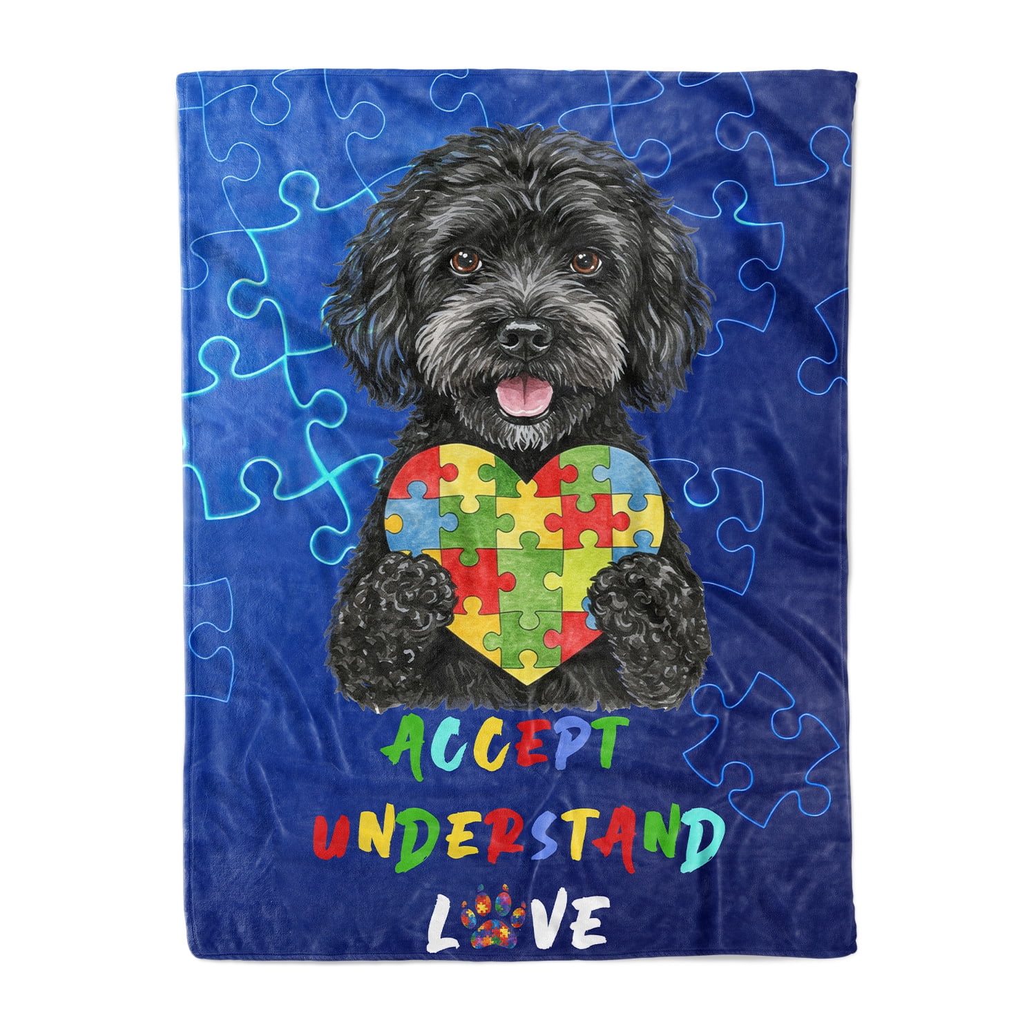 Autism Awareness Portuguese Water Dog Accept Understand Love Cozy ...