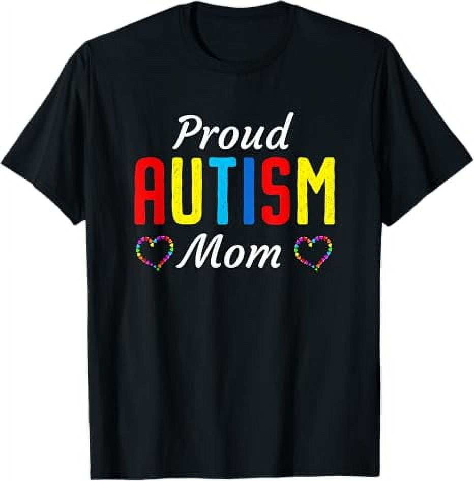 Autism Awareness Proud Autistic Mom Cute Puzzle Piece Mother T-Shirt ...