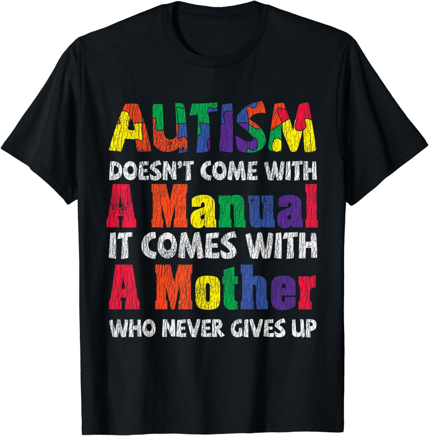 Autism Awareness Proud Mom Mother Autistic Kids Awareness T-Shirt ...