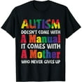 Autism Awareness Proud Mom Mother Autistic Kids Awareness T-Shirt ...