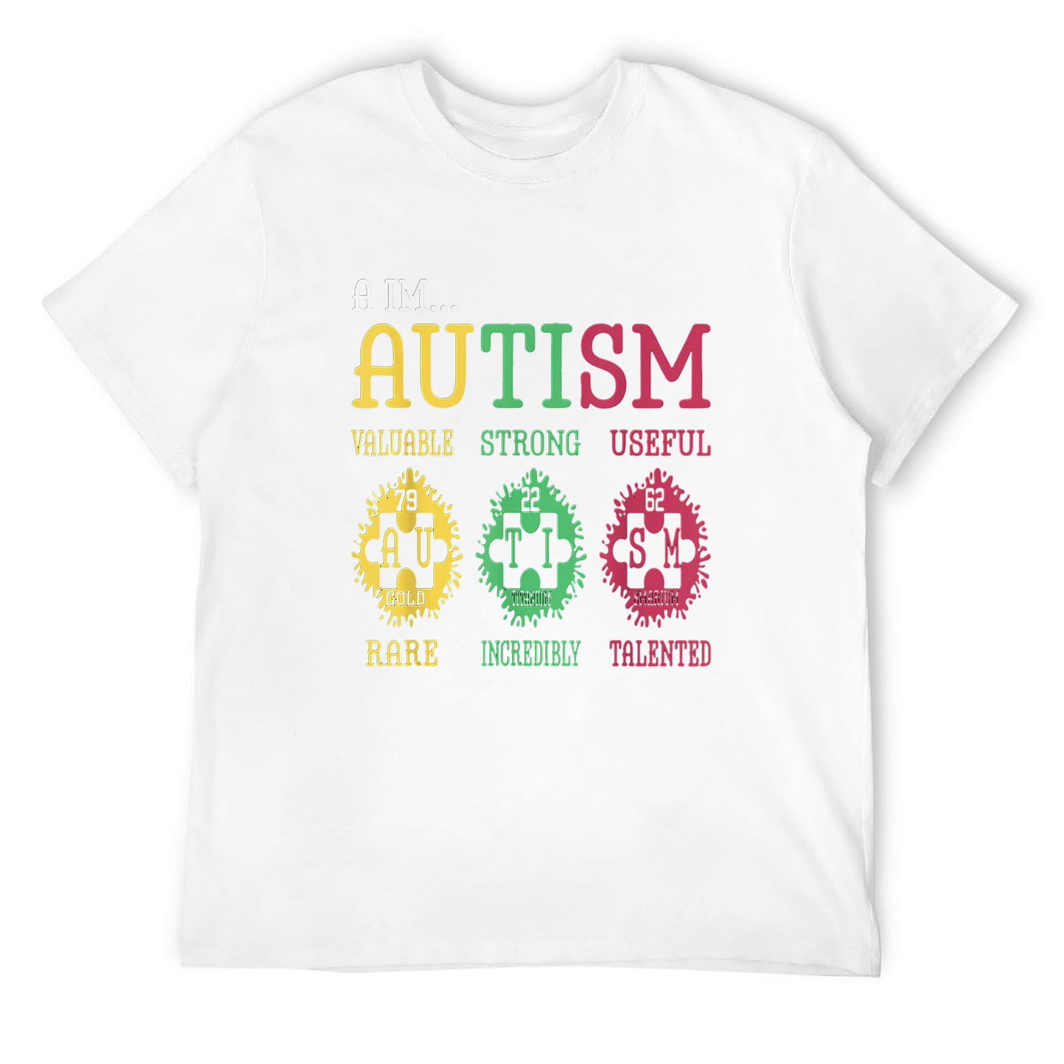 Autism Awareness Puzzle Periodic Table EleMents Autistic Mom T-Shirt ...