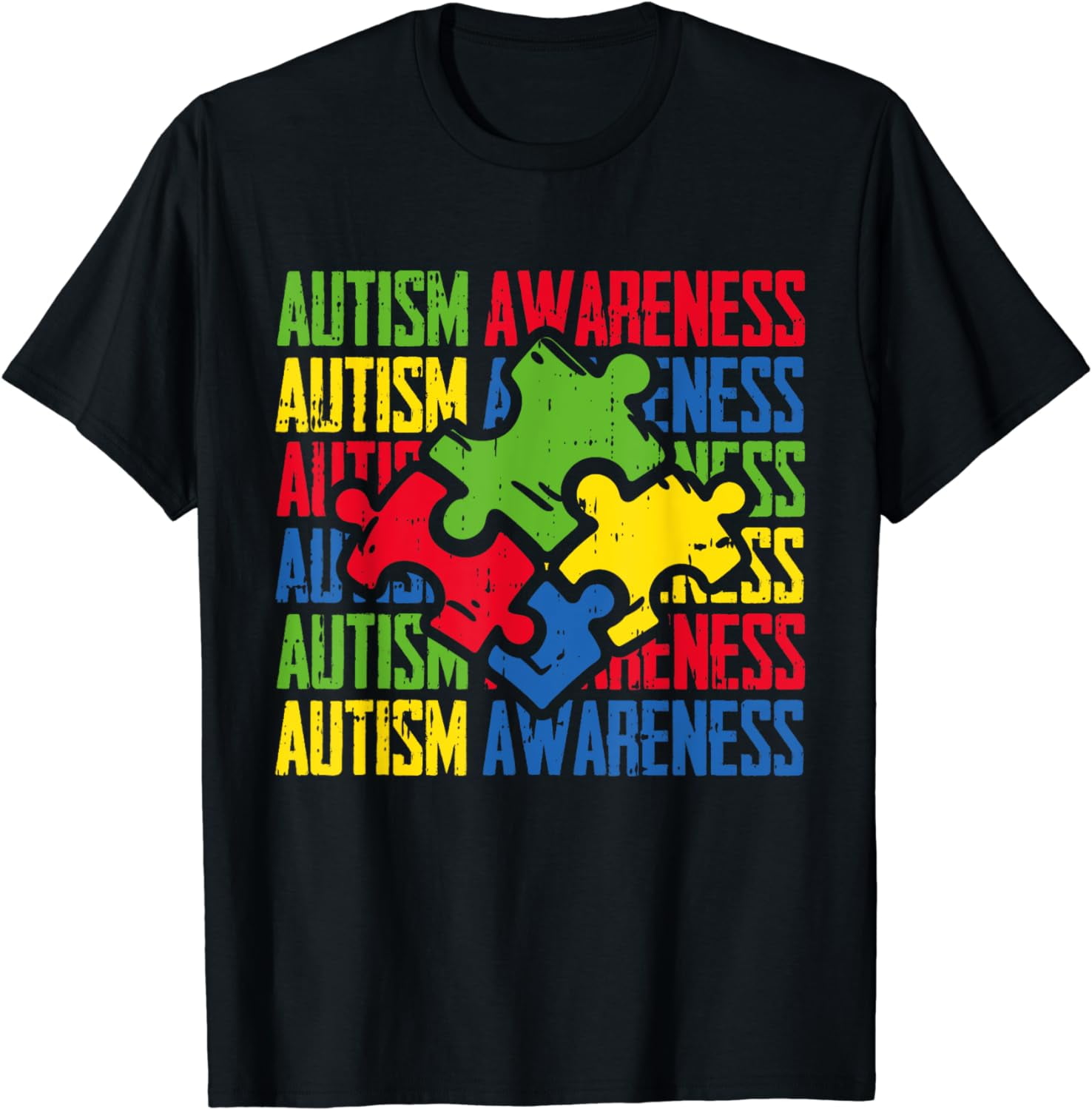 Autism Awareness Puzzle Piece Autistic T-Shirt - Walmart.com