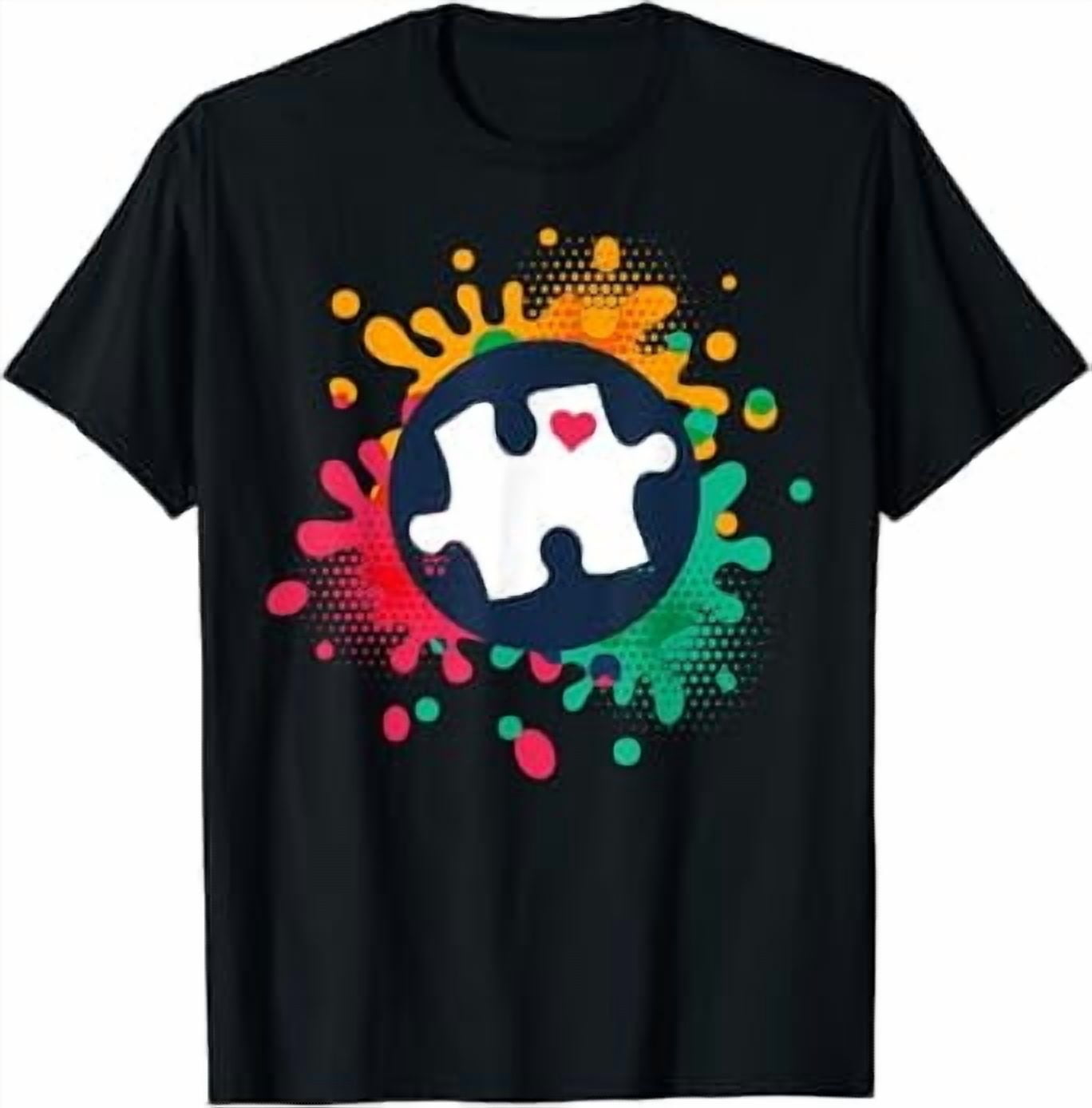 Autism Awareness Puzzle Piece Love Autistic Support T-Shirt - Walmart.com