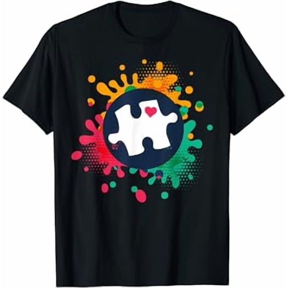 Autism Awareness Puzzle Piece Love Autistic Support T-Shirt - Walmart.com