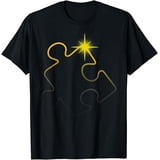 Autism Awareness Puzzle Piece Total Solar Eclipse 2024 T-Shirt ...