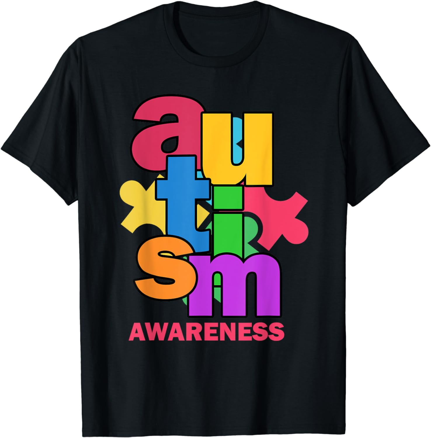 Autism Awareness Puzzle Ribbon Autistic Tolerance ASD T-Shirt - Walmart.com
