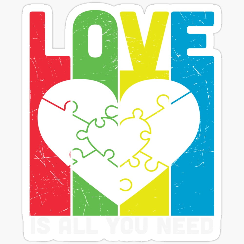 Autism Awareness Puzzle Ribbon Quote Spectrum Disorder Autistic Man ...