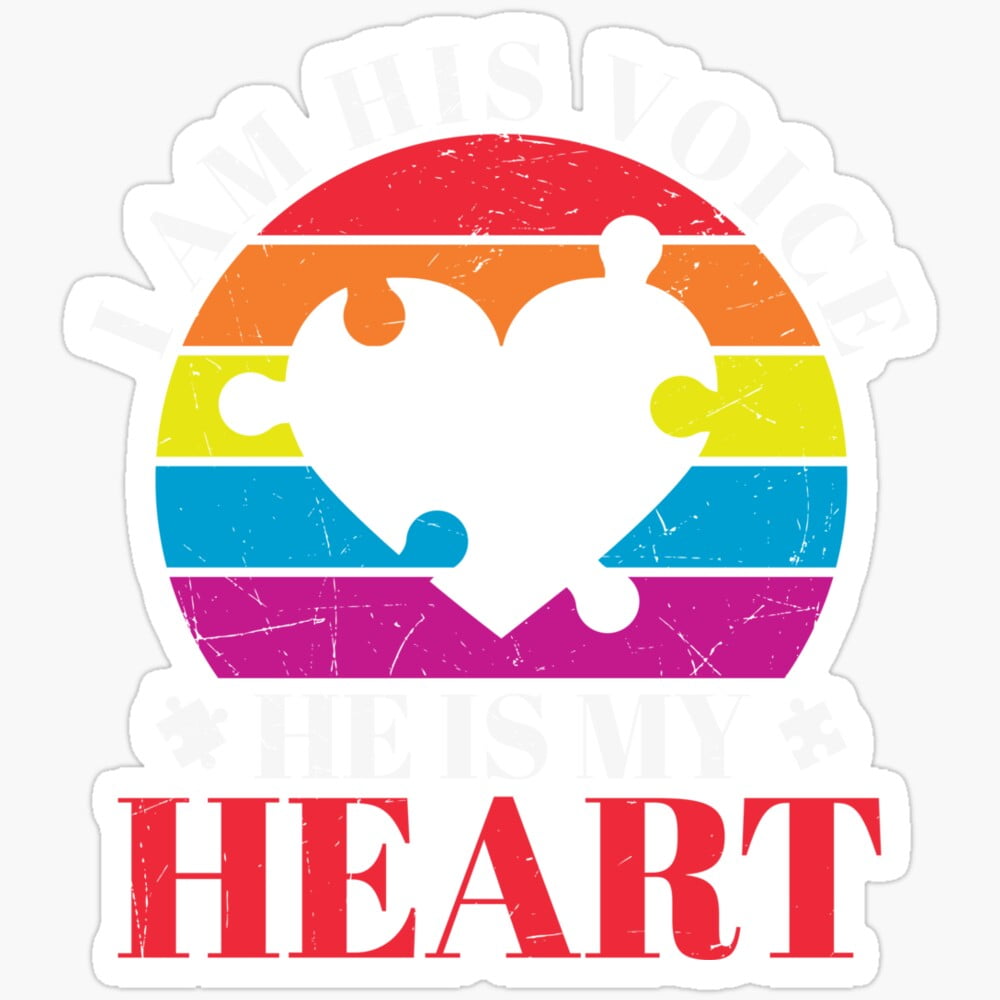 Autism Awareness Puzzle Ribbon Quote Spectrum Disorder Autistic Man ...