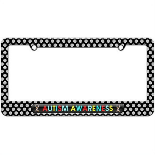 Autism Awareness, Puzzle Ribbons License Plate Tag Frame, Multiple ...