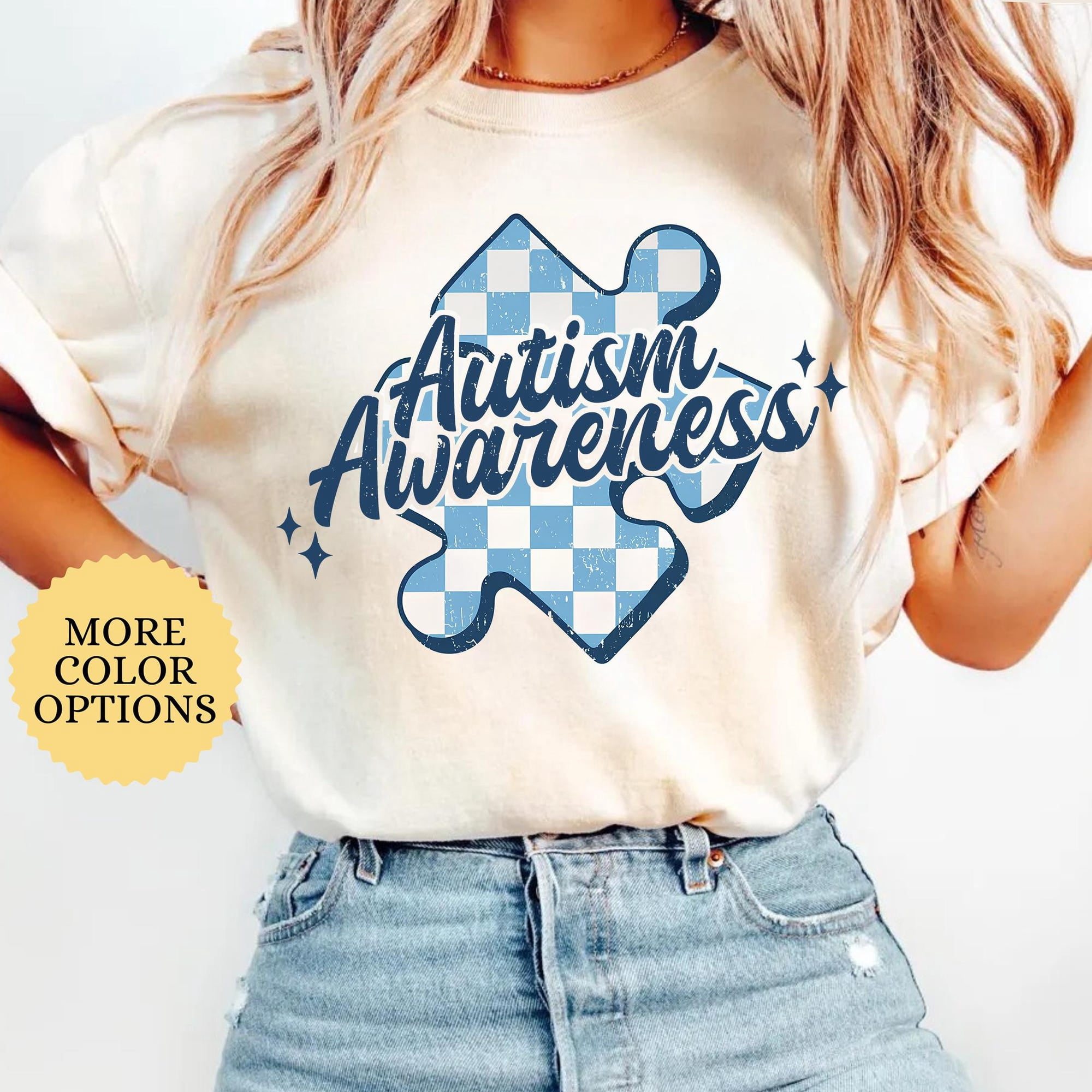 Autism Awareness Puzzle Shirt Distressed Autism Shirt Autism Teacher ...
