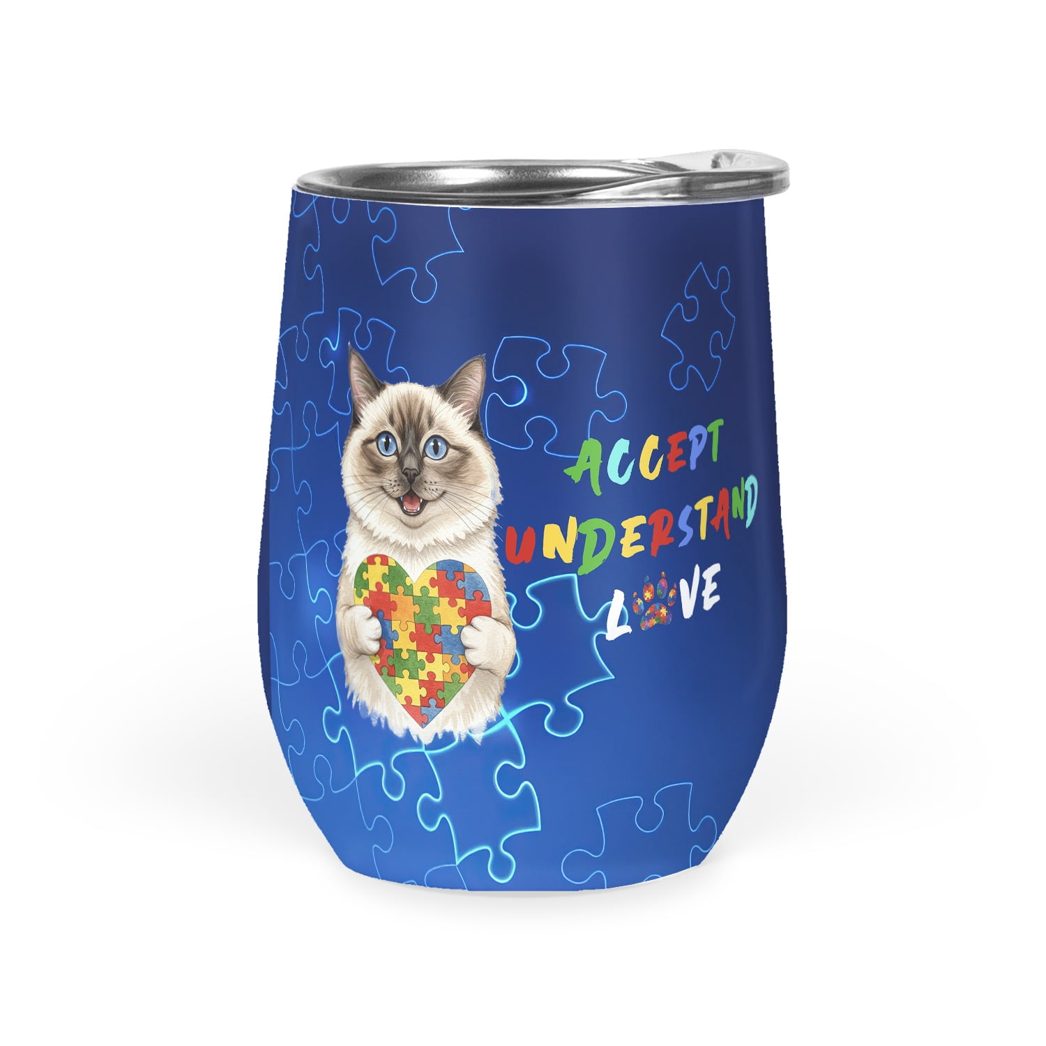 Autism Awareness Ragdoll Accept Understand Love 12oz Stainless Steel ...