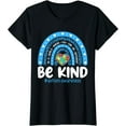 Autism Awareness Rainbow In April We Wear Blue Ribbon Autism T-Shirt ...