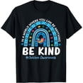 Autism Awareness Rainbow In April We Wear Blue Ribbon T-Shirt - Walmart.com