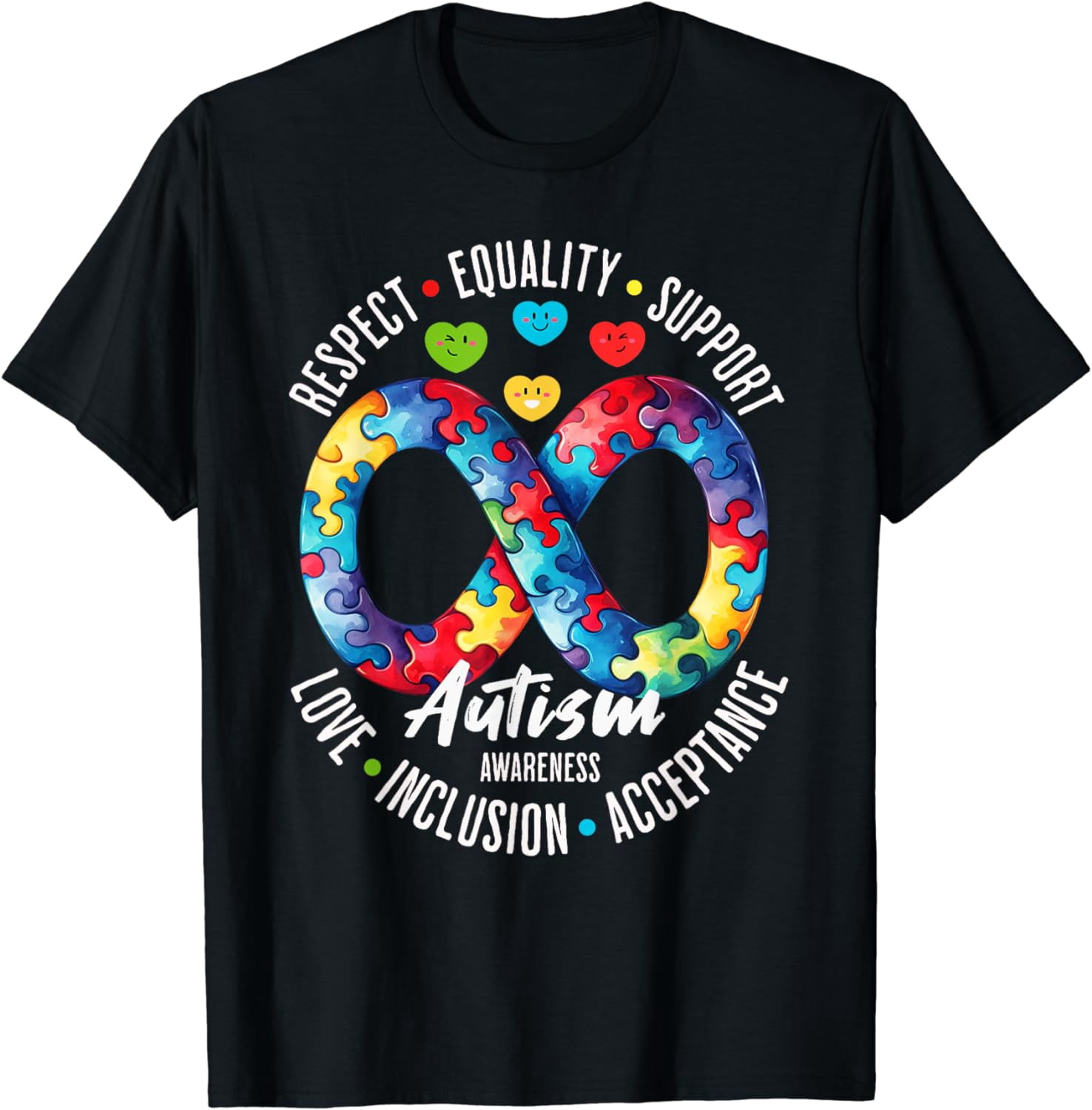 Autism Awareness Respect Equality Support T-Shirt - Walmart.com