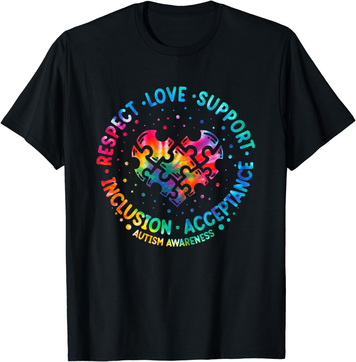Autism Awareness Respect Love Support Autism Men Women Girl T-Shirt ...