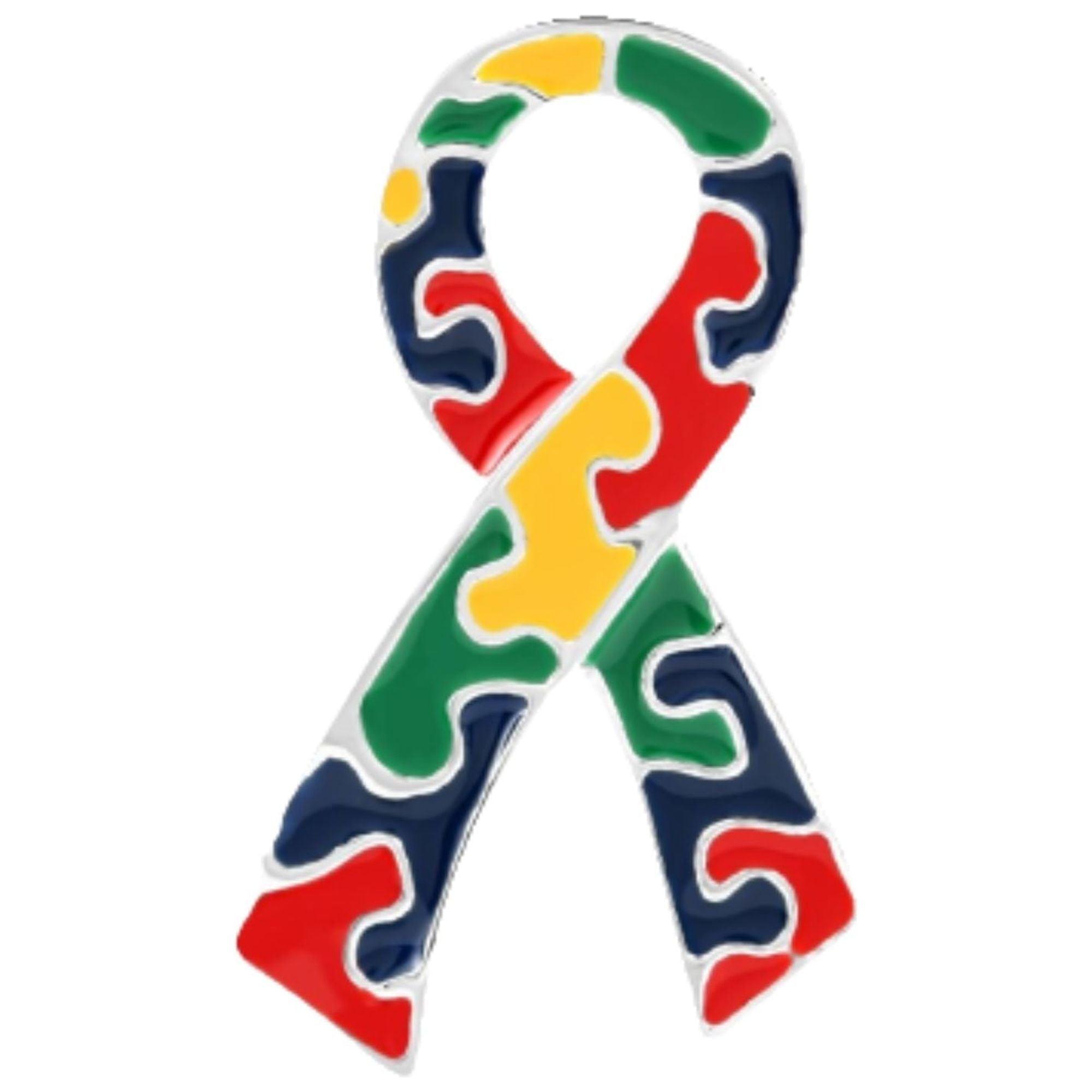 Autism Awareness Ribbon Flat Pins (2 Pins) - Walmart.com