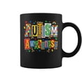 Autism Awareness Ribbon Puzzle Autism Support Squad Family Coffee Mugs ...