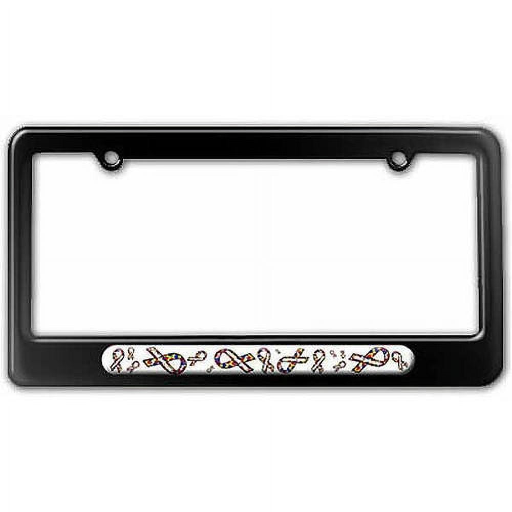 Autism Awareness Ribbons License Plate Tag Frame, Multiple Colors ...