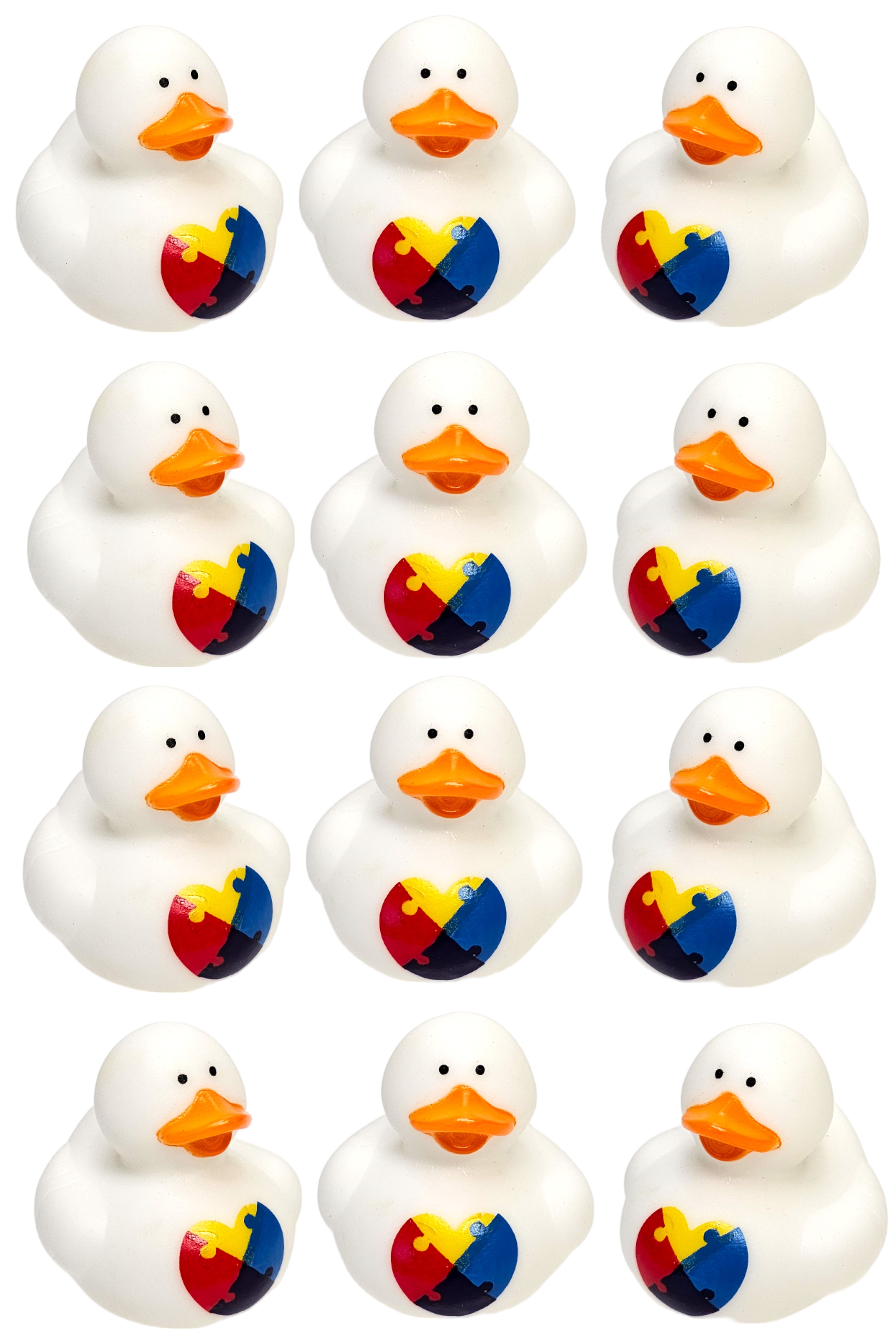 Autism Awareness Rubber Ducks (2") (12 Pack) For Awareness and Events ...