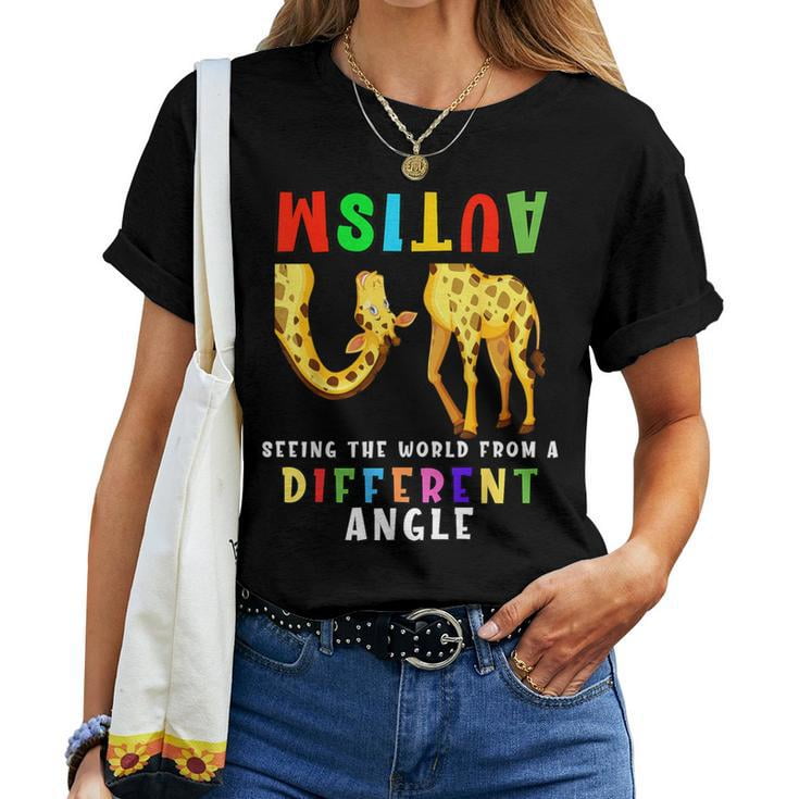 Autism Awareness Seeing The Giraffe World View T-Shirt, Inspirational ...