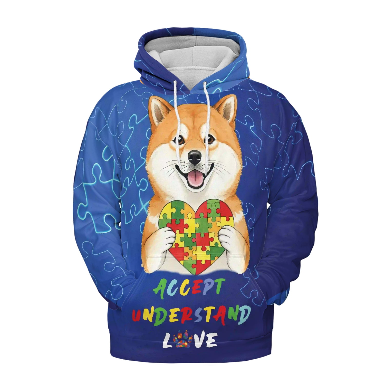 Autism Awareness Shiba Inu Accept Understand Love All Over Print 3D ...
