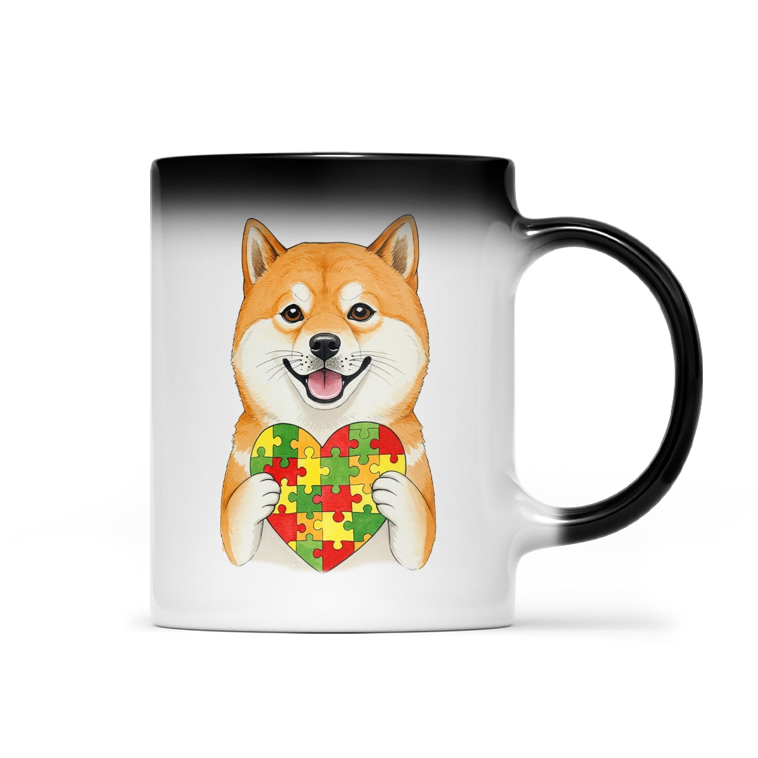 Autism Awareness Shiba Inu Accept Understand Love Heat Color Changing ...