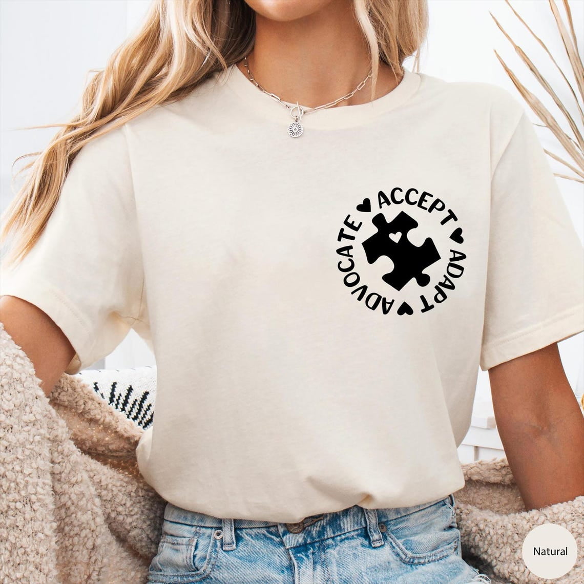 Autism Awareness Shirt, Accept, Adapt, Advocate ,Autism Aware Shirt ...