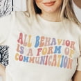 Autism Awareness Shirt, All Behavior Is A Form Of Communication ...
