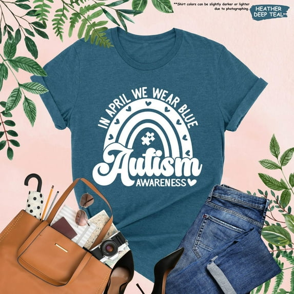 Autism Awareness Shirt, In April We Wear Blue, Autism Shirt, Autism ...