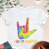 Autism Awareness Shirt Be Kind ASL Love Sign Language Hand Shirt ...