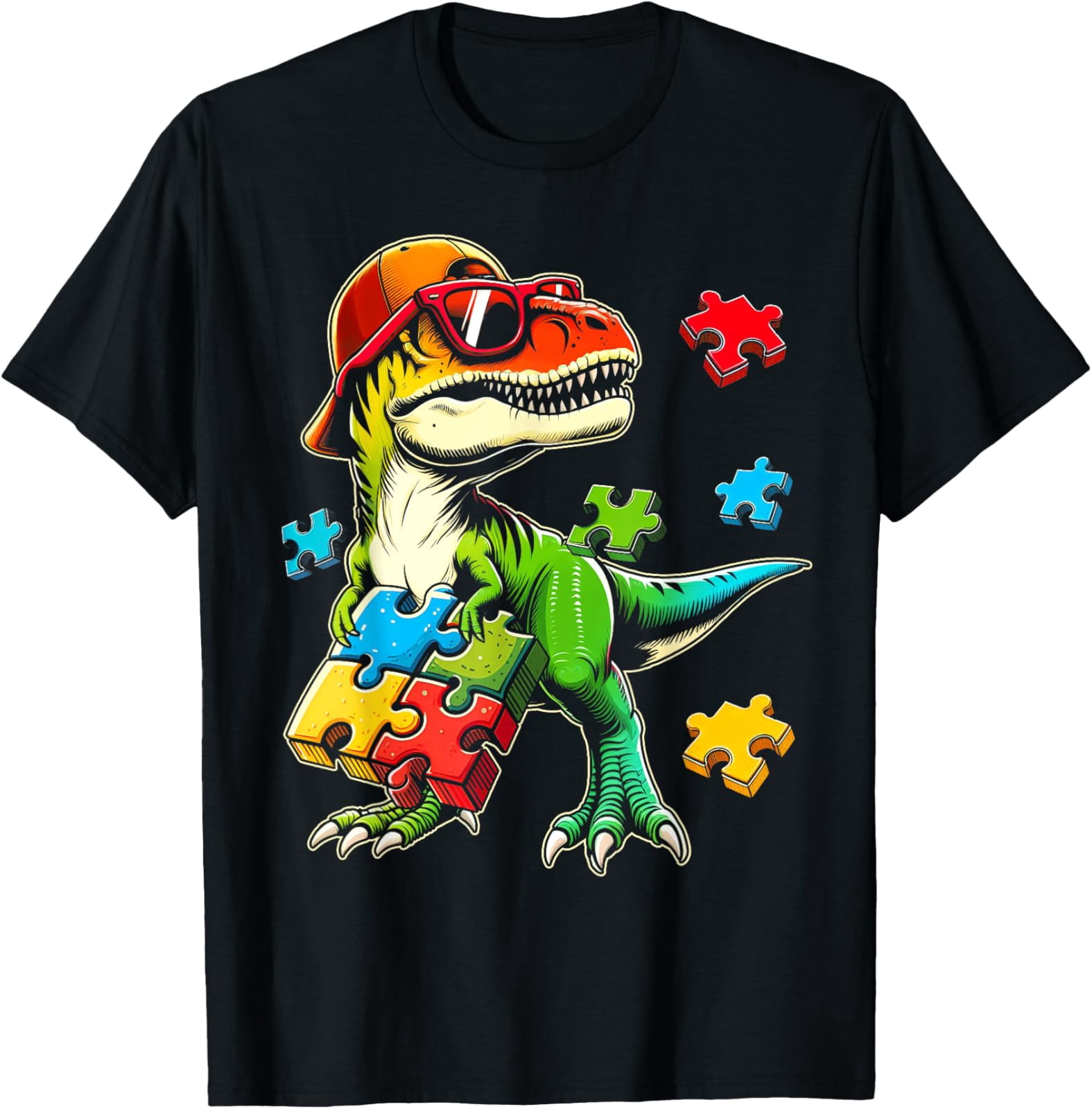 Autism Awareness Shirt Dinosaur Autistic Boys T-Shirt - Walmart.com