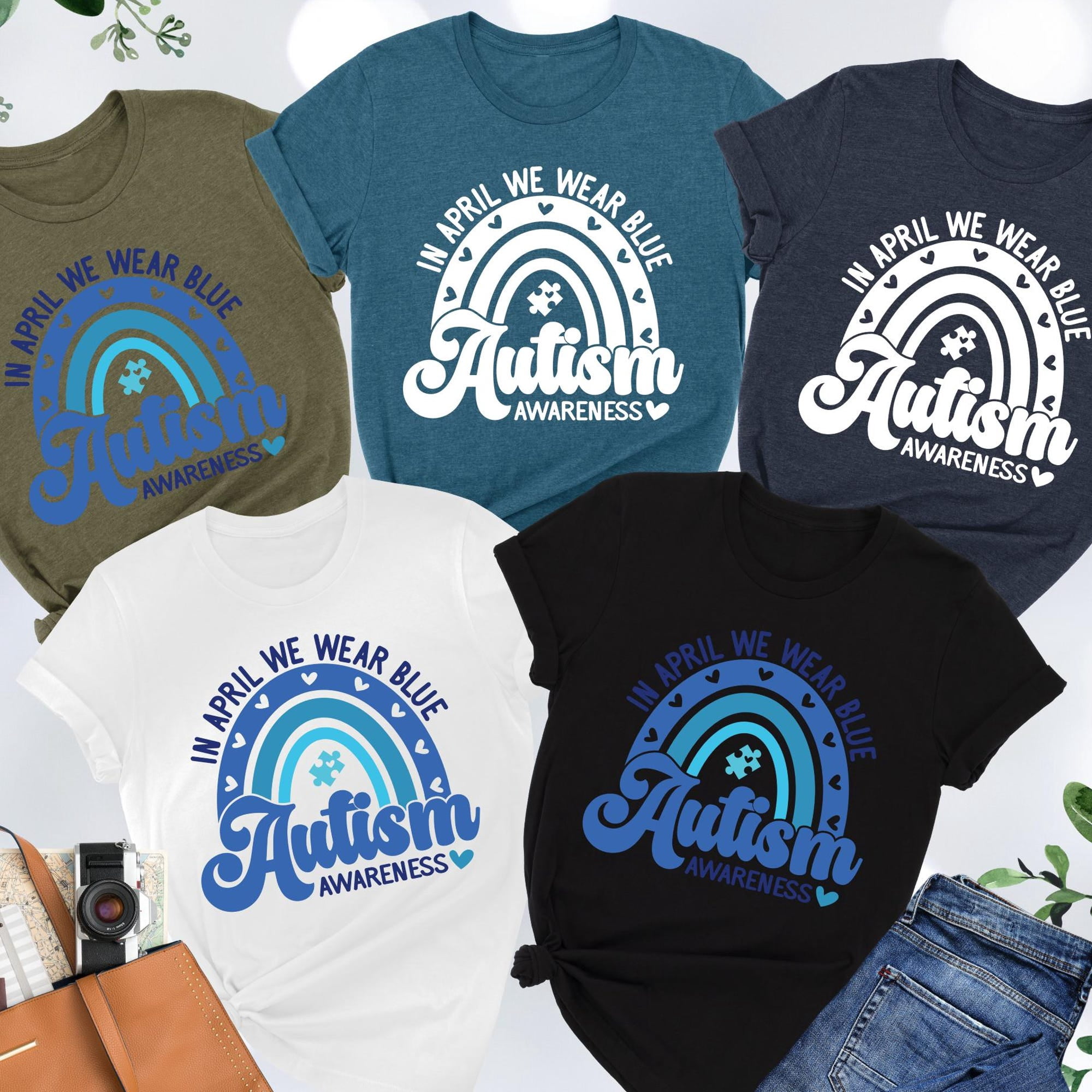 Autism Awareness Shirt In April We Wear Blue Autism Mom Gift Sped ...