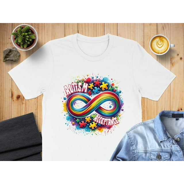 Autism Awareness Shirt Infinity Puzzle Pieces Design Colorful Autism ...