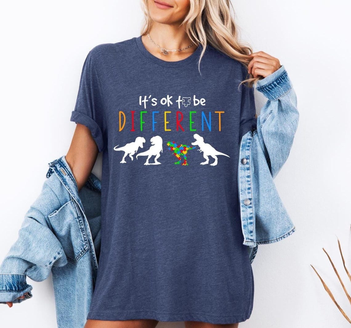Autism Awareness Shirt, It'S Okay To Be Different Shirt, Sped Teachers Tee, Autism Shirts ...