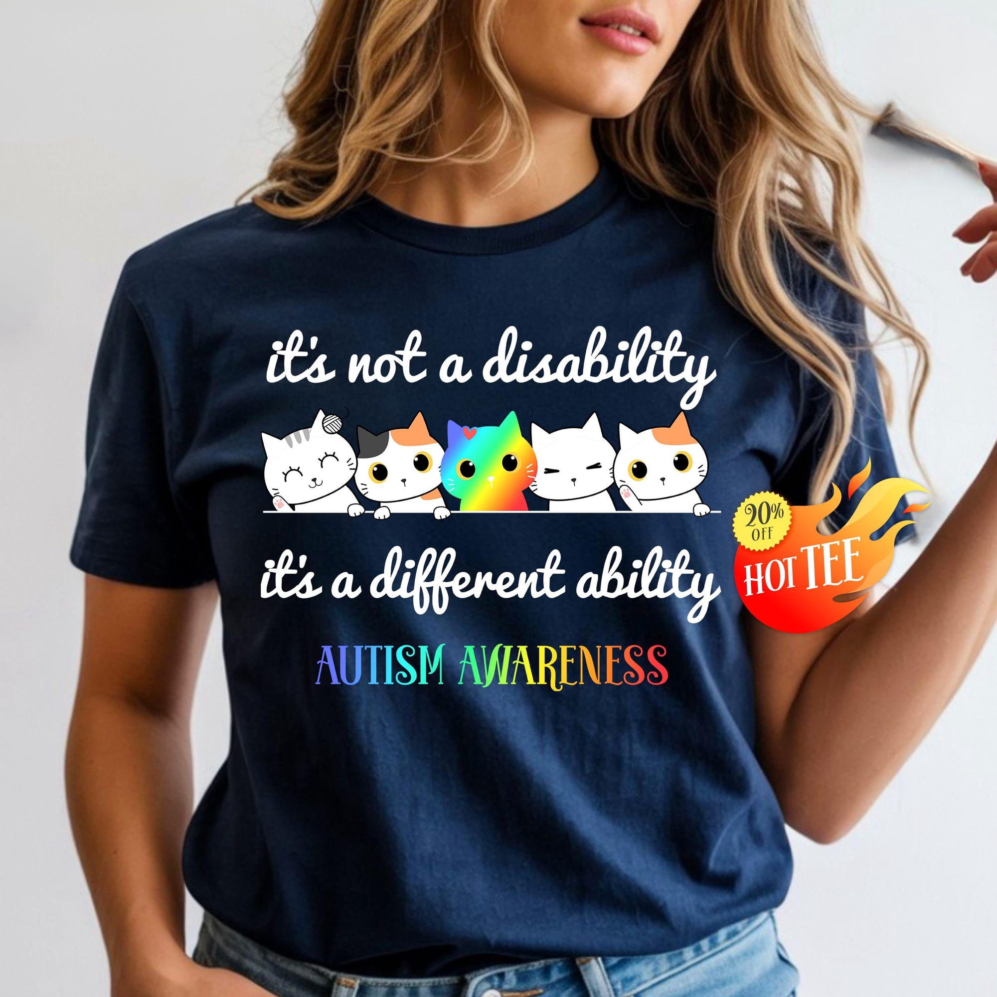 Autism Awareness Shirt Itamp39s Not a Disability Itamp39s a Different ...