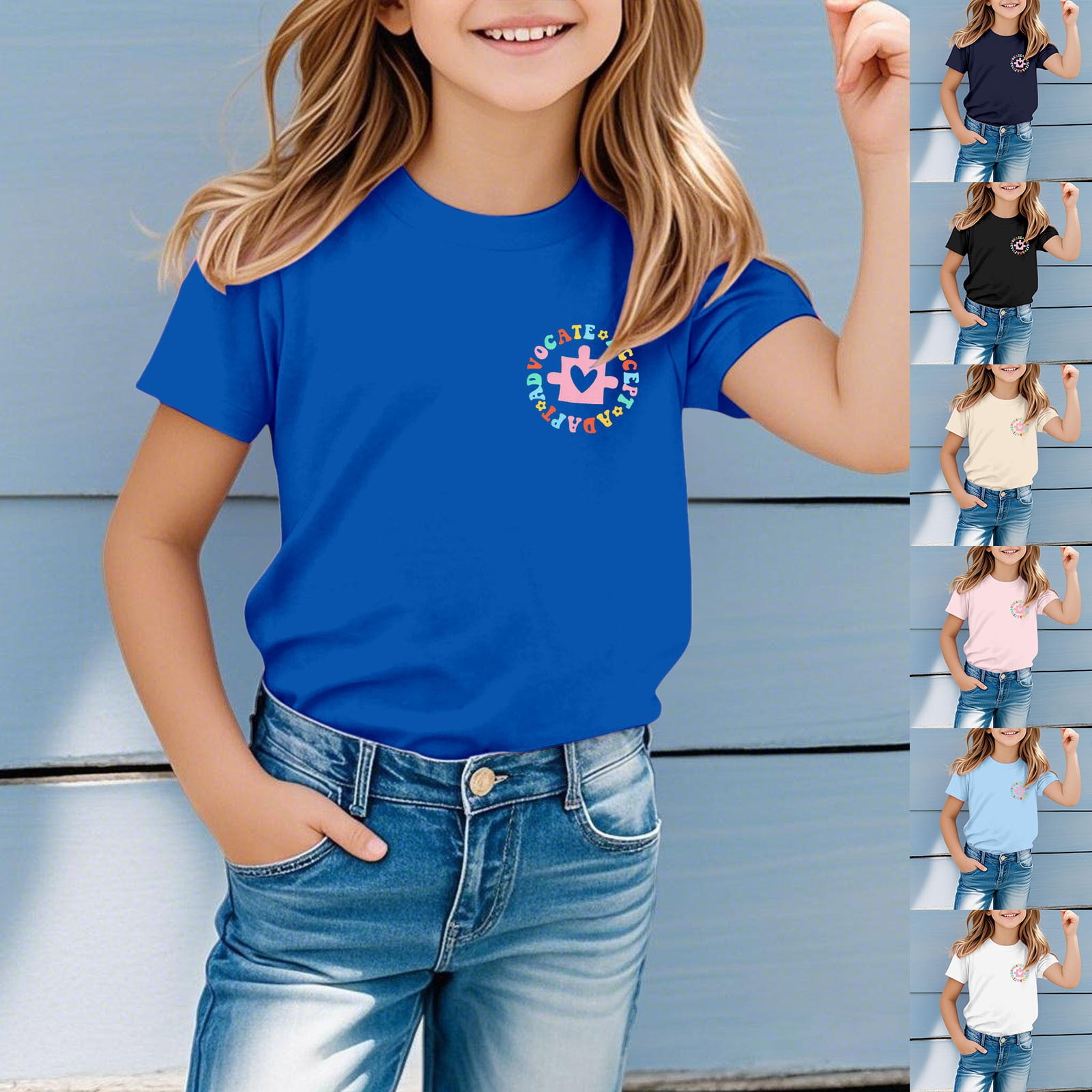 Autism Awareness Shirt Kids Autism Acceptance Shirts Boys Girls Funny ...