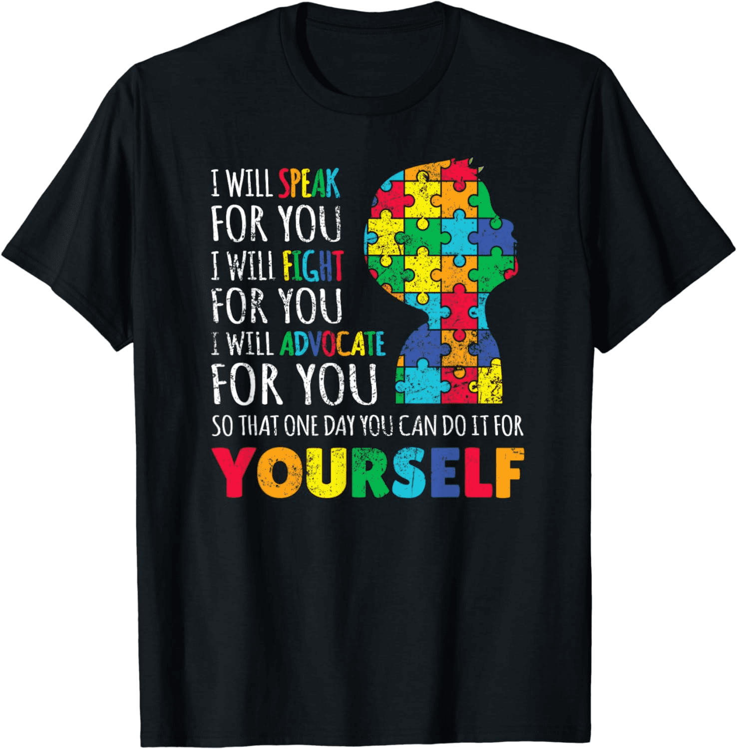 Autism Awareness Shirt – Men Women Adult Unisex Short Sleeve T-Shirt ...