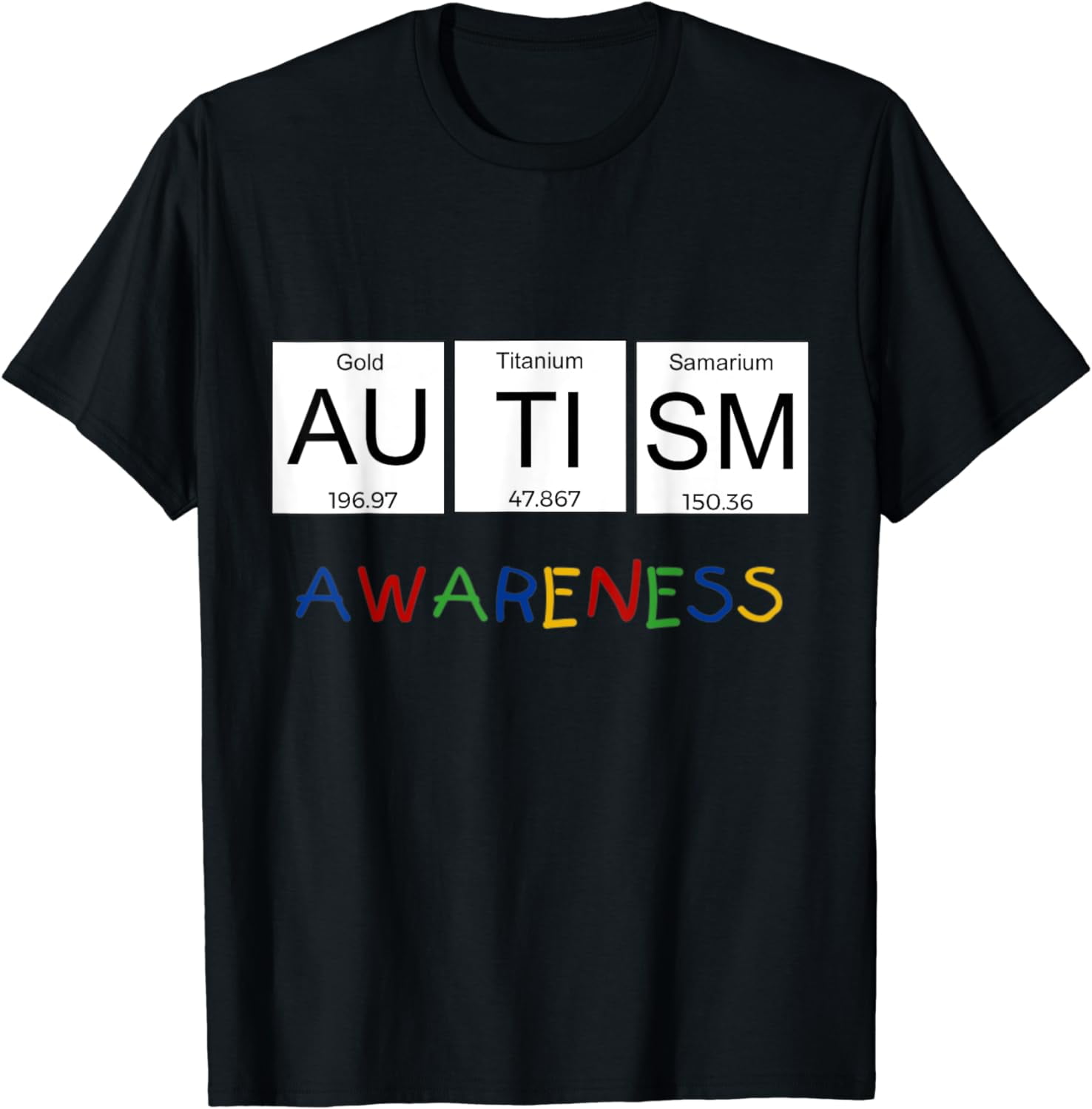 Autism Awareness Shirt Periodic Table Science shirt - Walmart.com