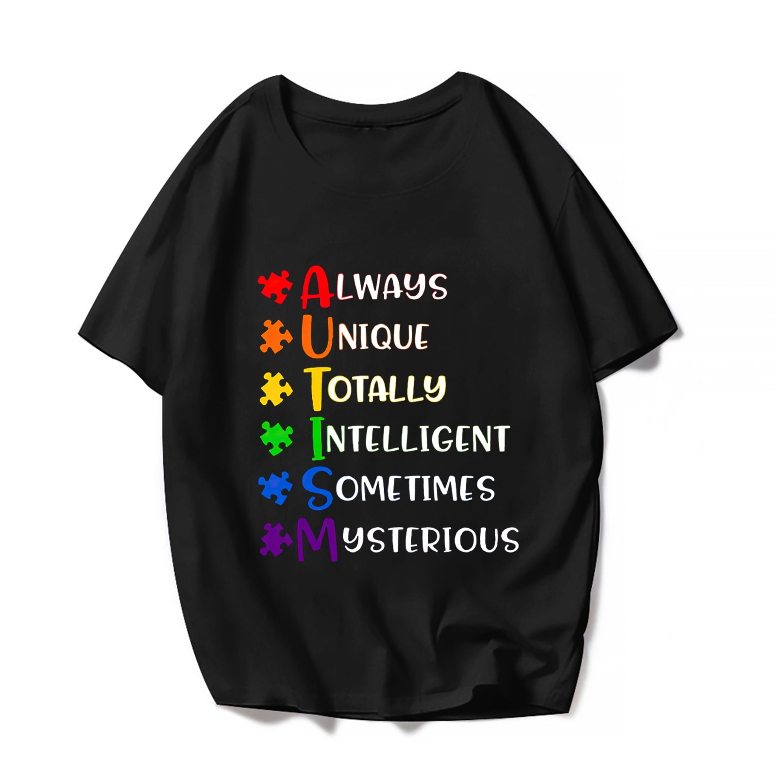 Autism Awareness Shirt Women Men Inspirational Graphic Tee Teacher T ...