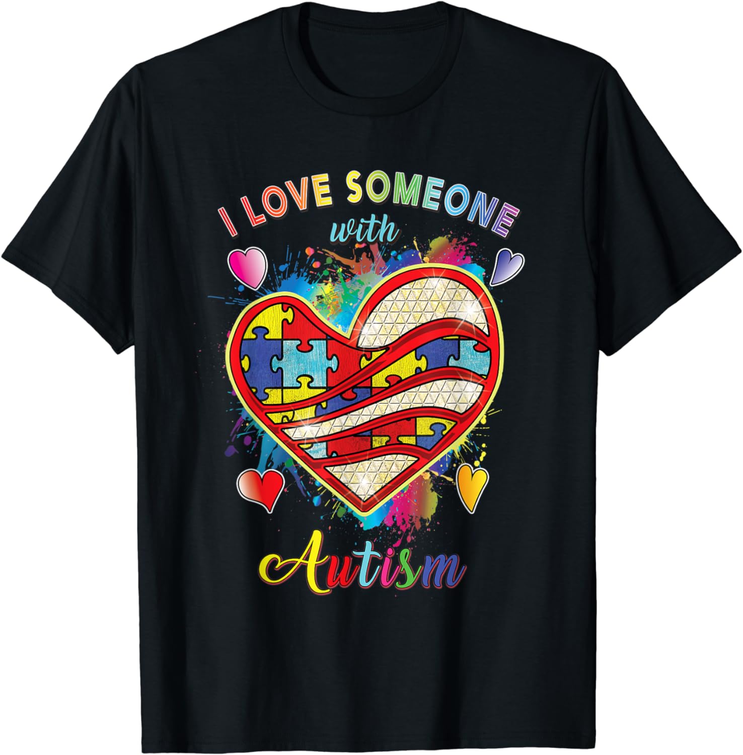 Autism Awareness Shirts I Love Someone With Autism Womens T-Shirt ...