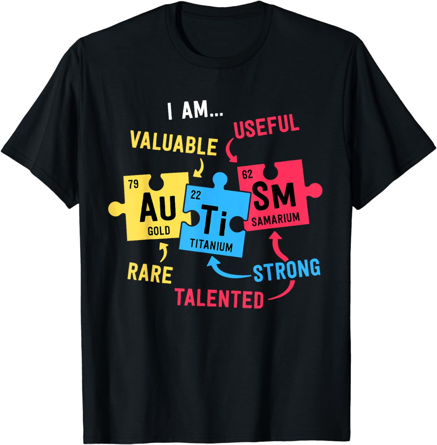 Autism Awareness Shirts Men Boys Periodic Table Elements T-Shirt ...