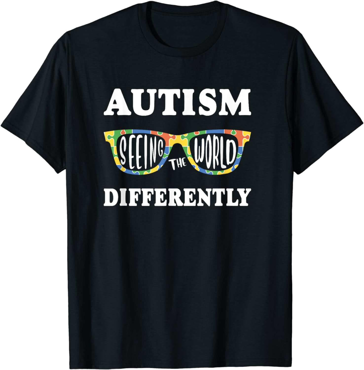 Autism Awareness Shirts Men Women Kids Puzzle Piece Autistic T-Shirt ...