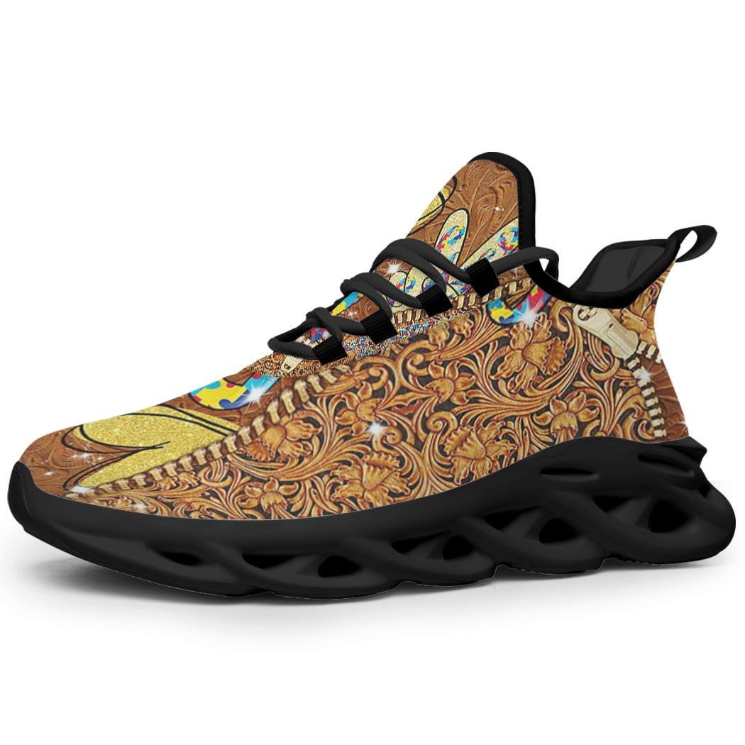 Autism Awareness Shoes Trail Running Shoe Non-Slip Breathable ...