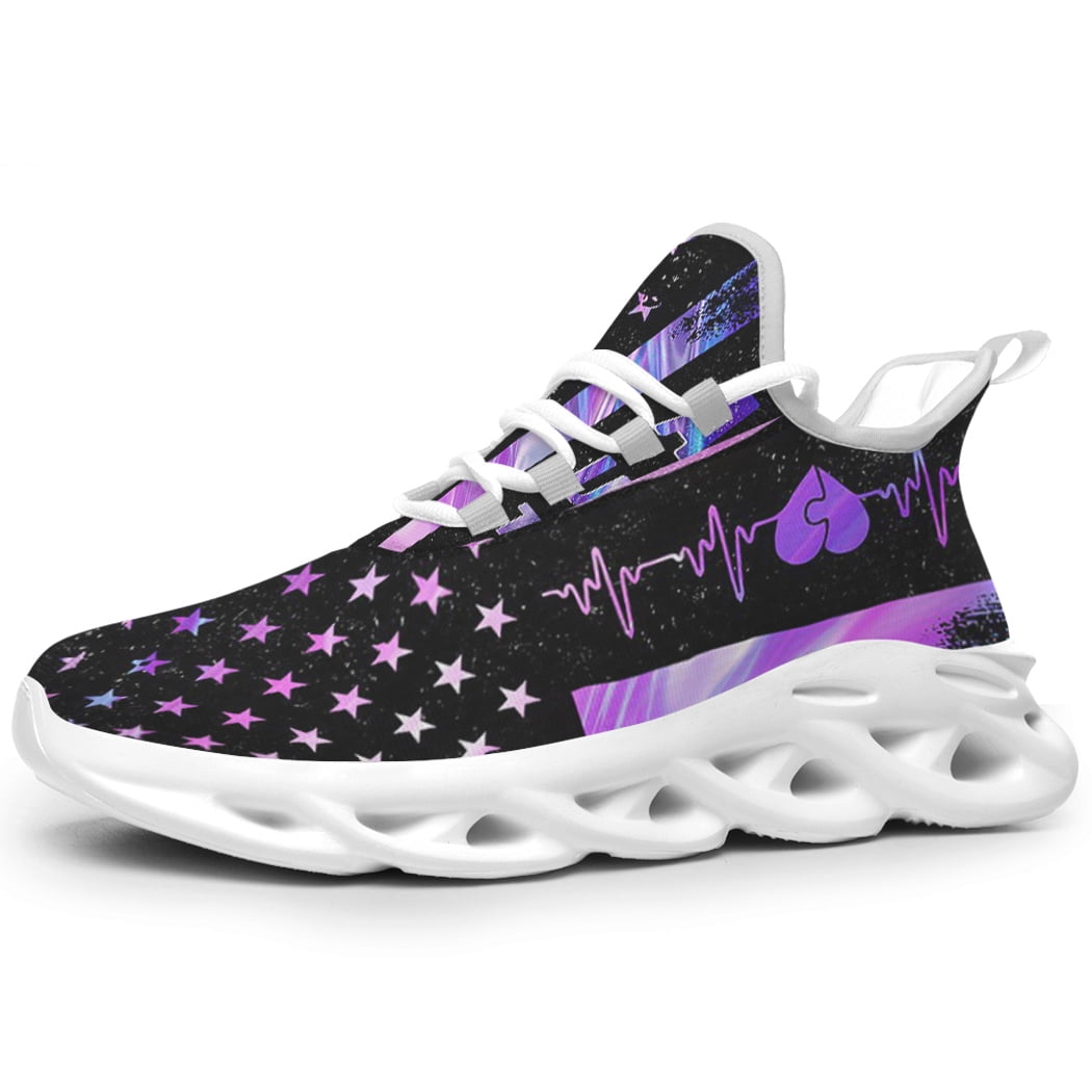 Autism Awareness Shoes Trail Running Shoe Non-Slip Breathable ...