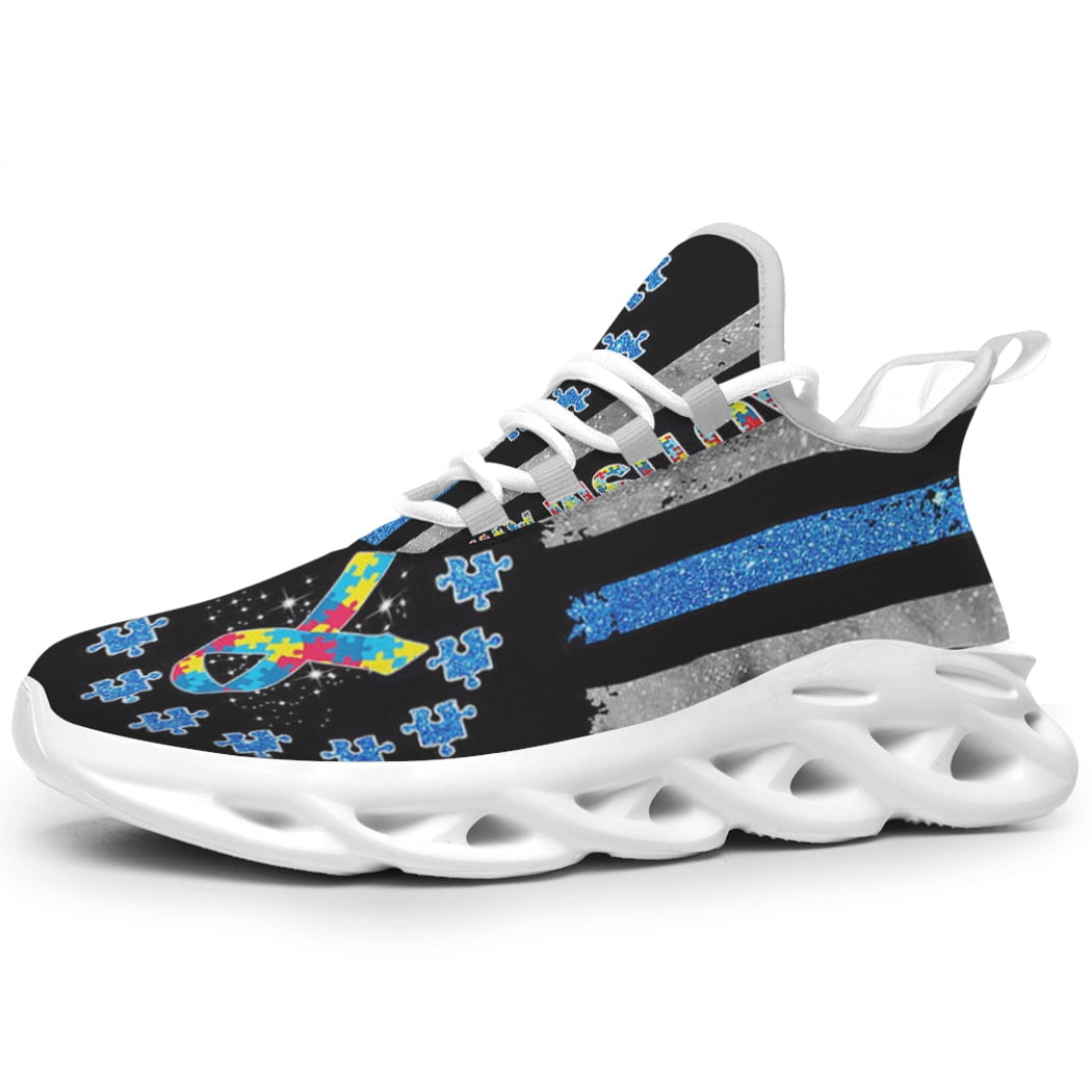 Autism Awareness Shoes Trail Running Shoe Non-Slip Breathable ...