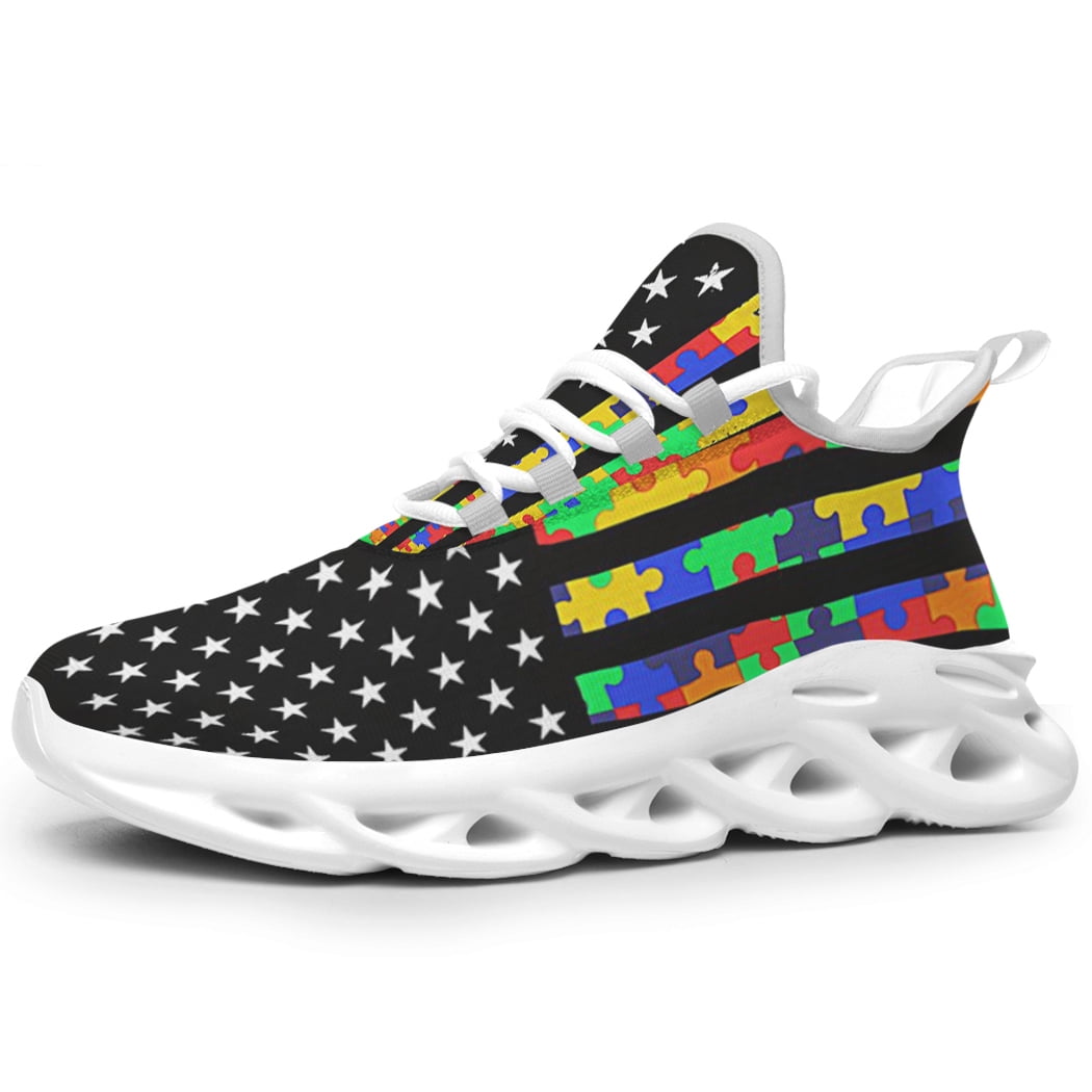 Autism Awareness Shoes Trail Running Shoe Non-Slip Breathable ...