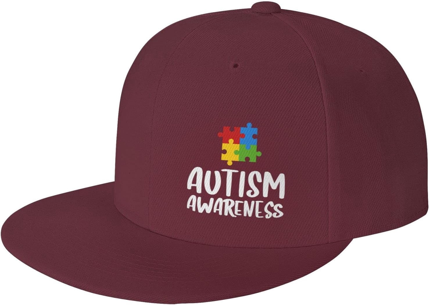 Autism Awareness Snapback Flatbrim Cap,Adjustable Jeans Caps Adjustable ...