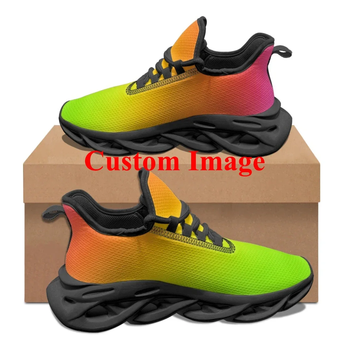 Autism Awareness Sports Running Shoe Color Puzzle Durable Wild Cozy Men ...